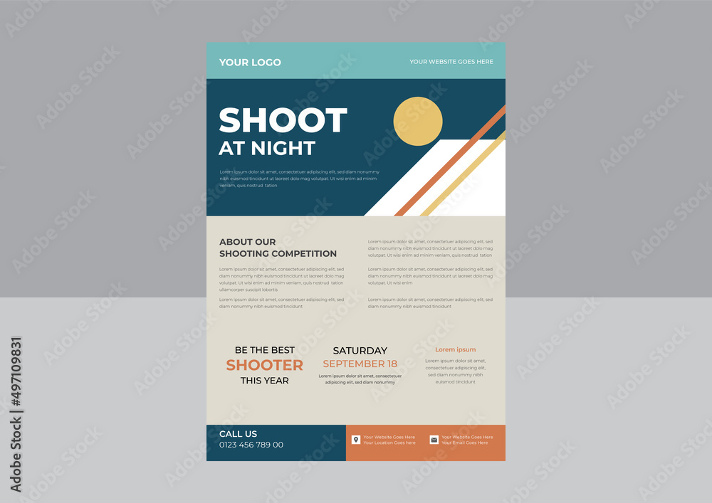 Vector illustration. Illustration shows a kind of sport. Clay pigeon ...