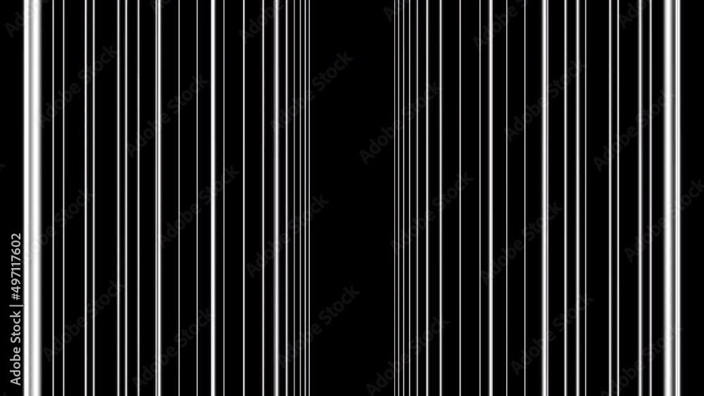 Animation of moving vertical lines on black background. Design. Moving ...