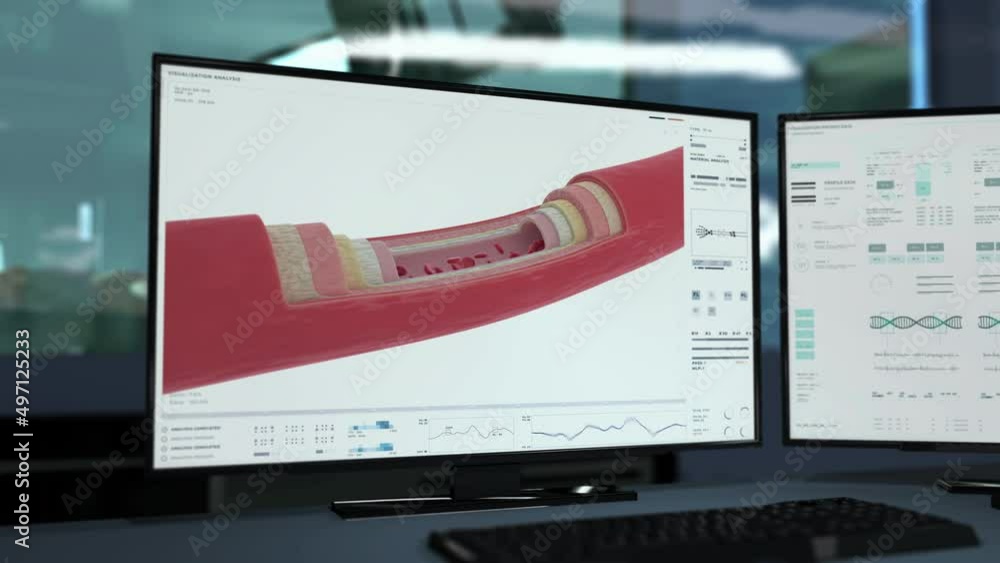 Health Examination System Scans Artery Of Patient To Check Blood Cells ...