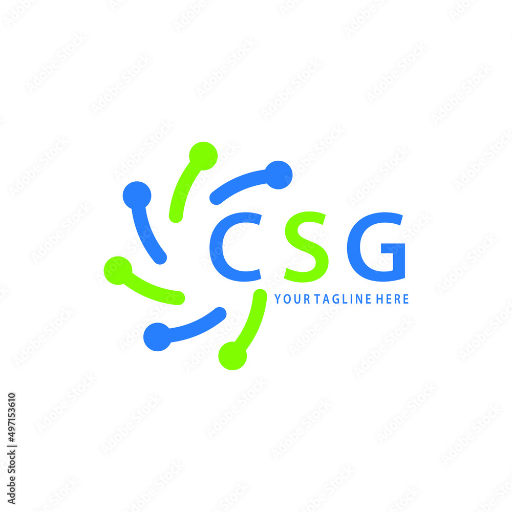 Csg Logo Design Initial Creative Letter On White Background Csg Vector Logo Simple Elegant And