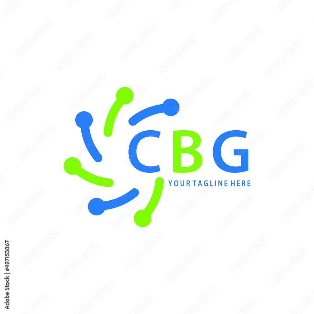 CBG logo design initial creative letter on white background. CBG vector ...