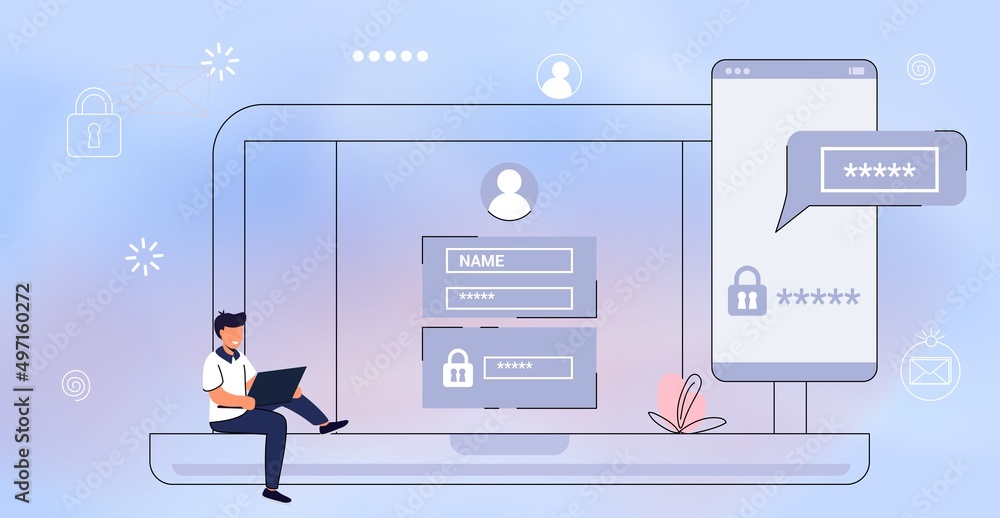 2fa Two Factor Authentication Password Secure Notice Login Verification Code Notice With Code Fo