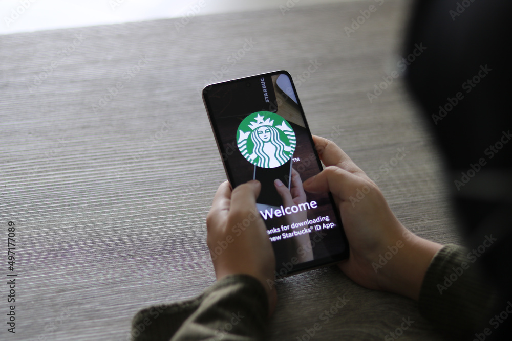 April 06, 2022, Yogyakarta, Indonesia: Starbucks was founded in 1971 by ...