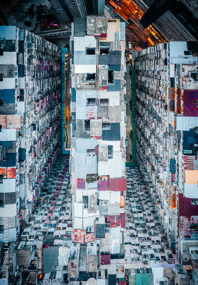Iconic landmark in Hong Kong, Yik Cheong Building, also known as The ...
