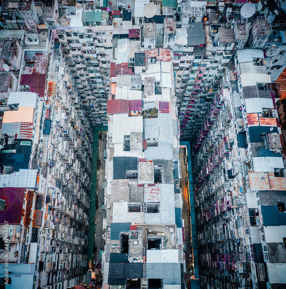 Iconic landmark in Hong Kong, Yik Cheong Building, also known as The ...