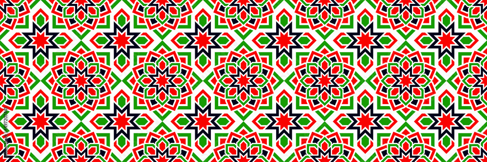 Arabic vector seamless pattern. Repeated background. Traditional Kuwait ...
