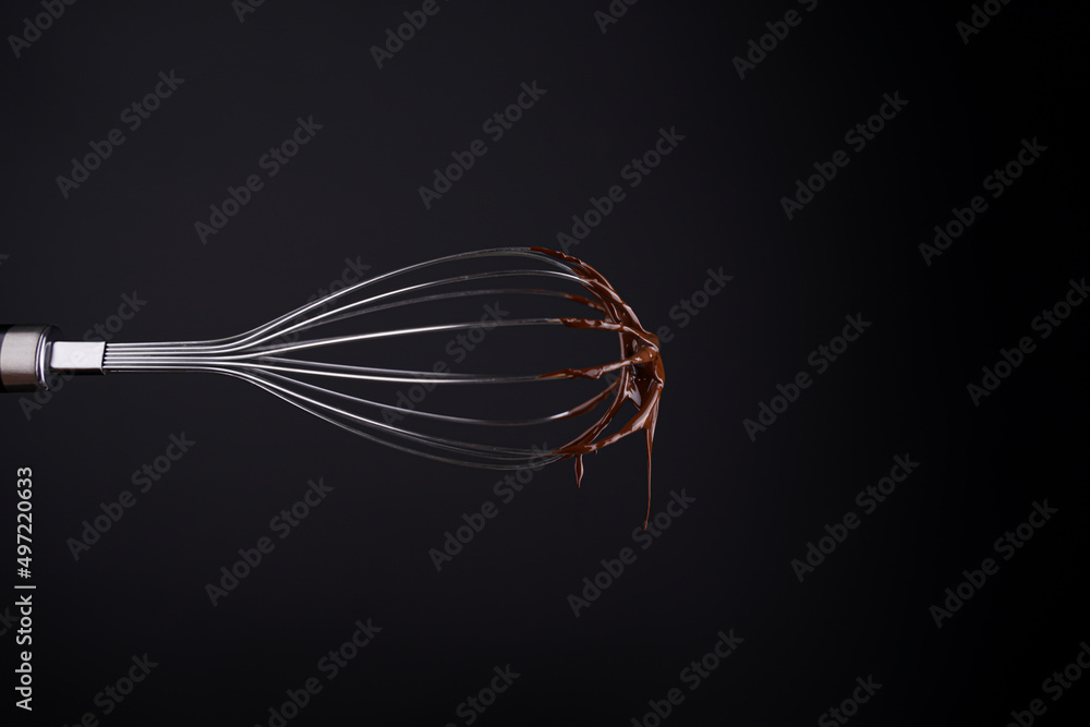 Fouet avec chocolat Stock-Foto | Adobe Stock