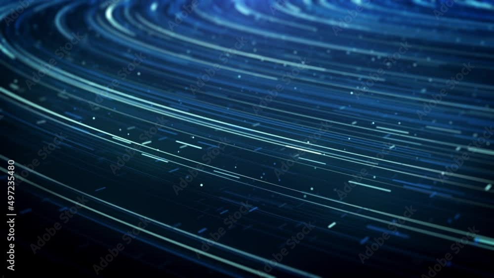 Abstract Technology Data Lines Background Loop/ 4k animation of an ...