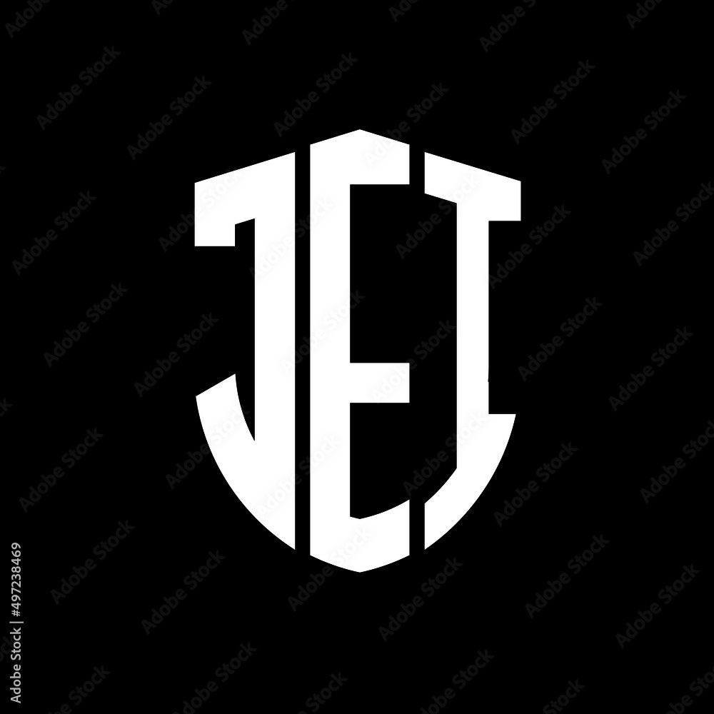 KEI letter logo design. KEI modern letter logo with black background ...