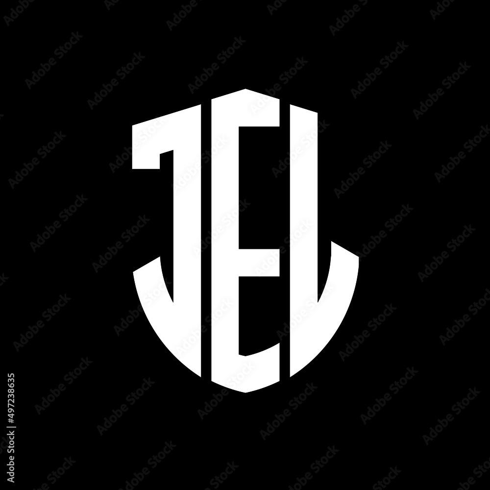 KEL letter logo design. KEL modern letter logo with black background ...