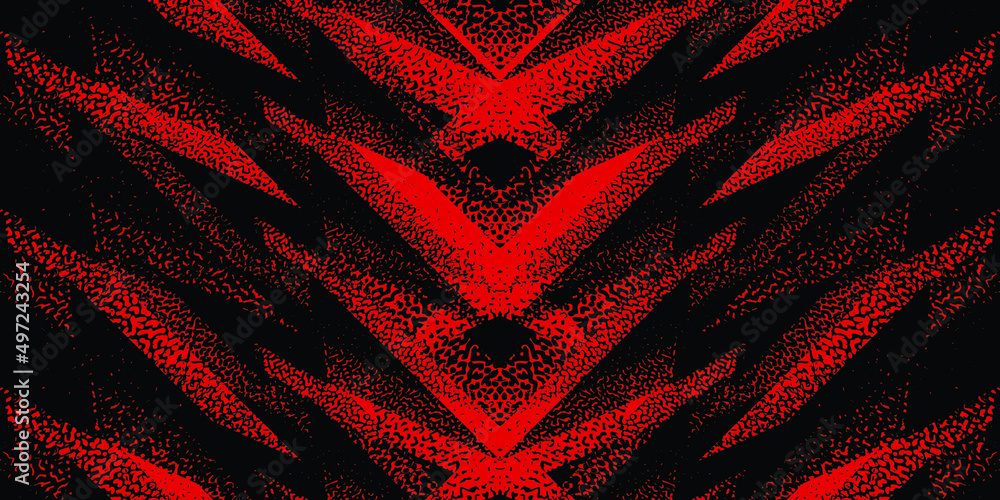 Seamless red and black abstract pattern . Can be used in textiles, for ...