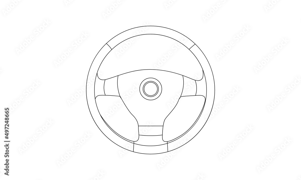 Drawing Of Steering Wheel at Richard Sayles blog