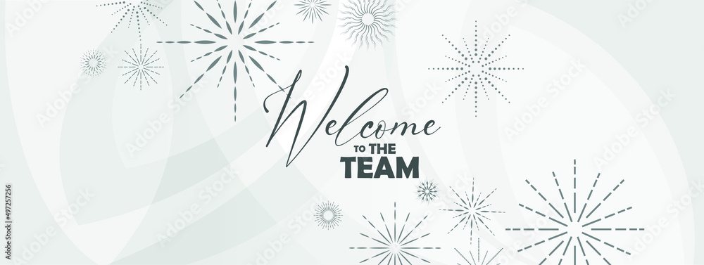 welcome to the team Stock Vector | Adobe Stock