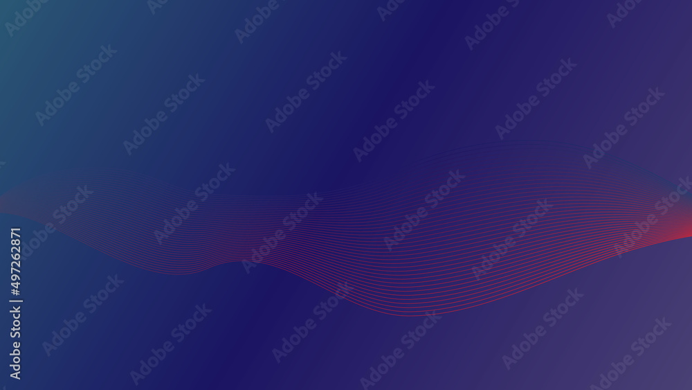 Abstract blue wave element for design. Digital frequency track ...