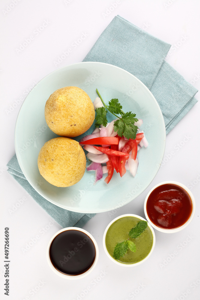 paneer bonda indian snack,Indian snack aloo vada or bonda made from ...