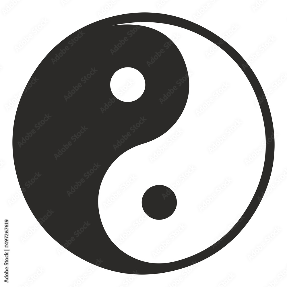 Ying yang symbol of harmony and balance.Zen symbol. Yin and Yan sign ...