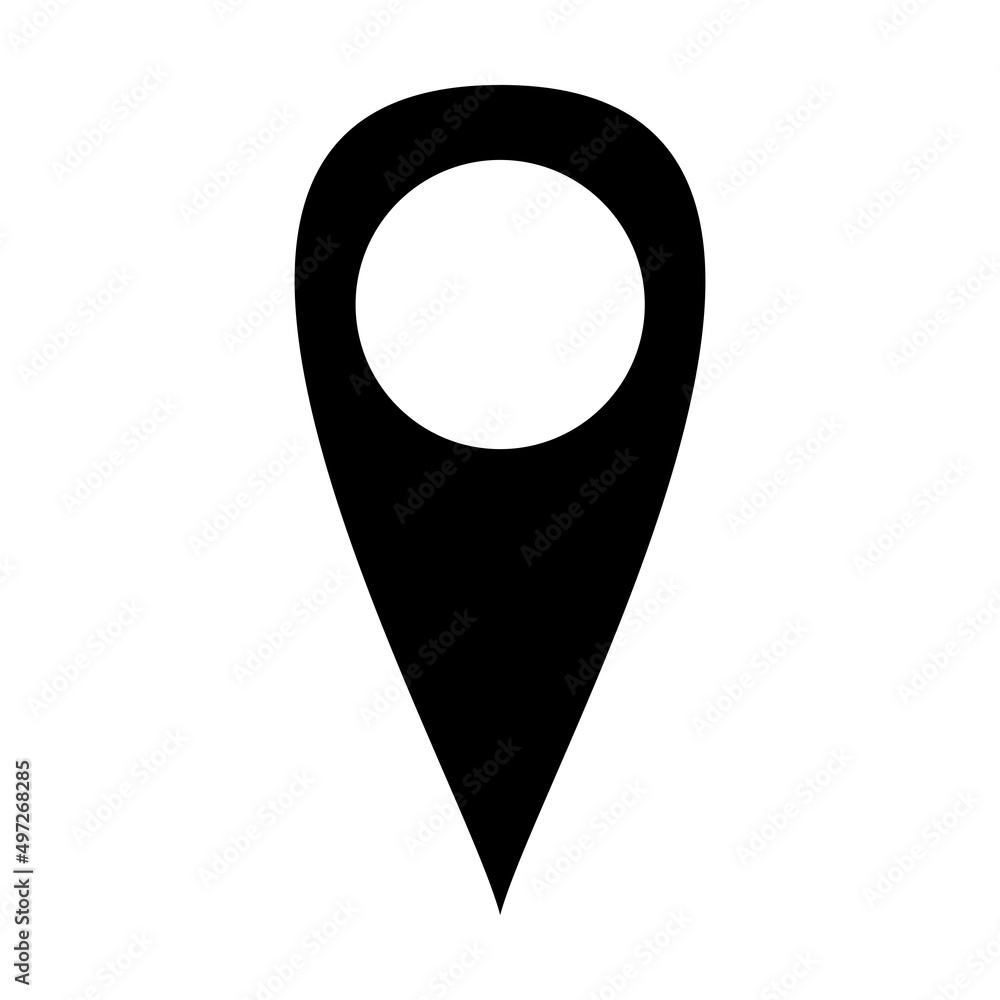 Location icon of simple forms of point of location.Pin icon . Location ...
