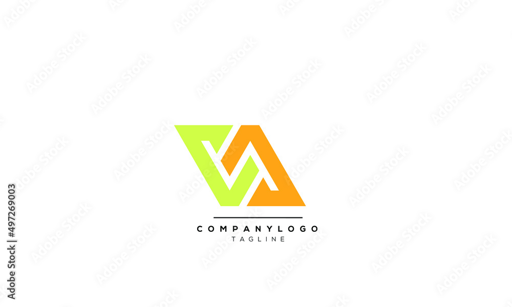 Alphabet letters Initials Monogram logo VA, VA INITIAL, VA letter Stock ...