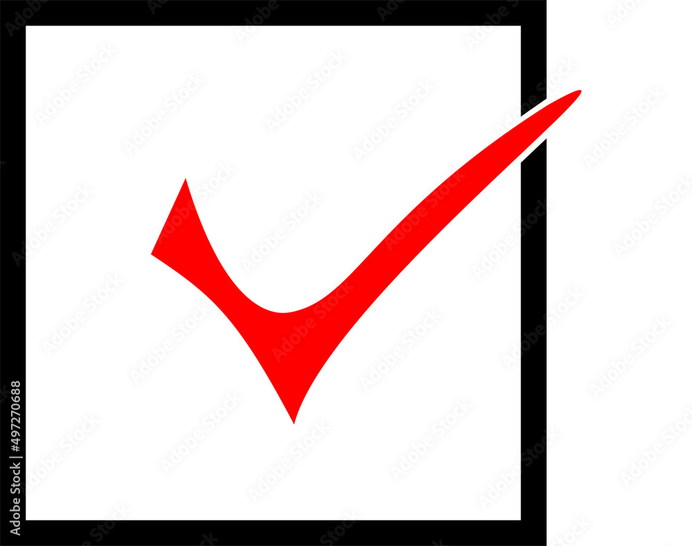 Abstract check mark icon. Tick symbol vector illustration.Check mark ...