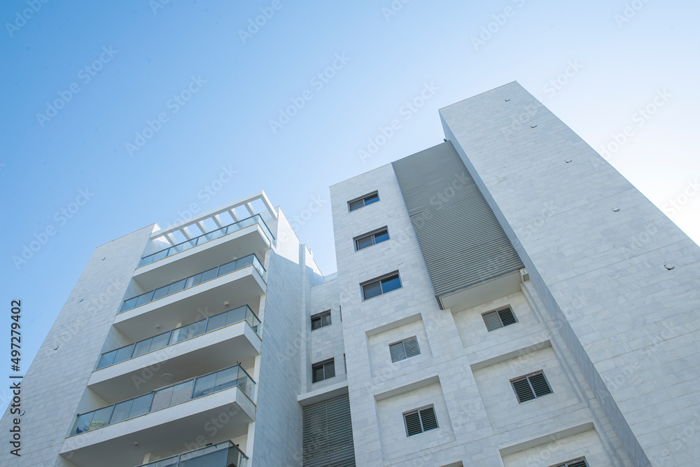 Residential building, large building, designed building, high-rise ...