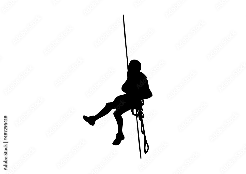 Climbing Rope Stock Vector Adobe Stock