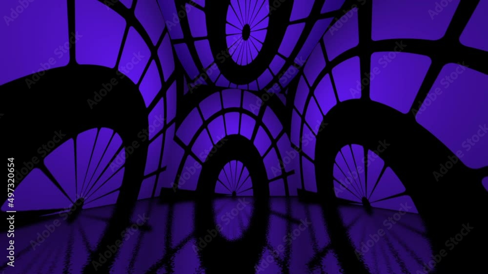 Vidéo Stock abstract seamless 4k background blue purple spectrum looped ...