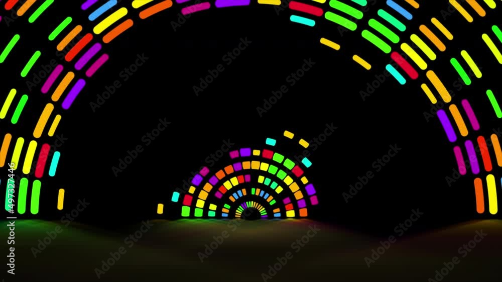 Vidéo Stock abstract seamless 4k background blue purple spectrum looped ...