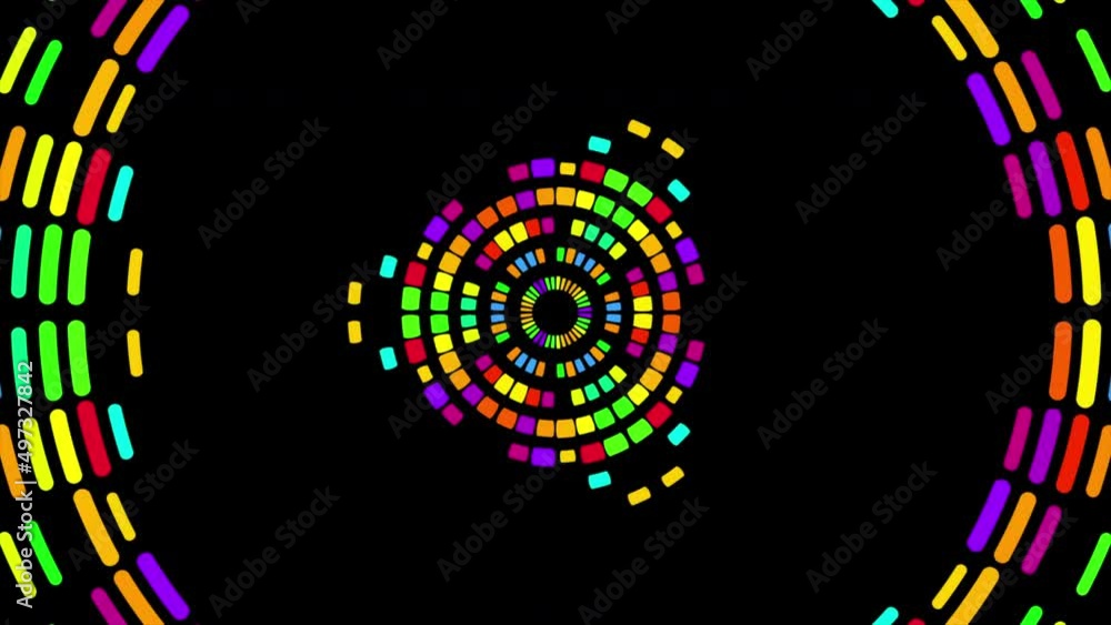 Vidéo Stock abstract seamless 4k background blue purple spectrum looped ...