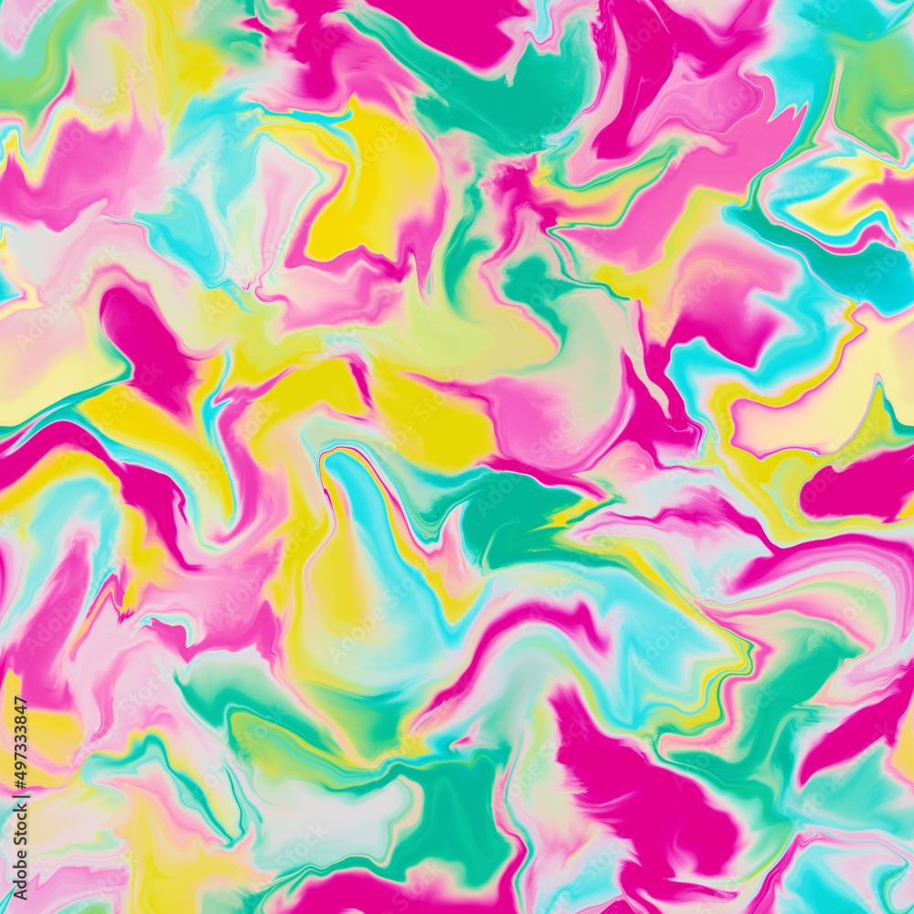 Abstract seamless pattern. Hand drawn acrylic illustration. Texture for ...