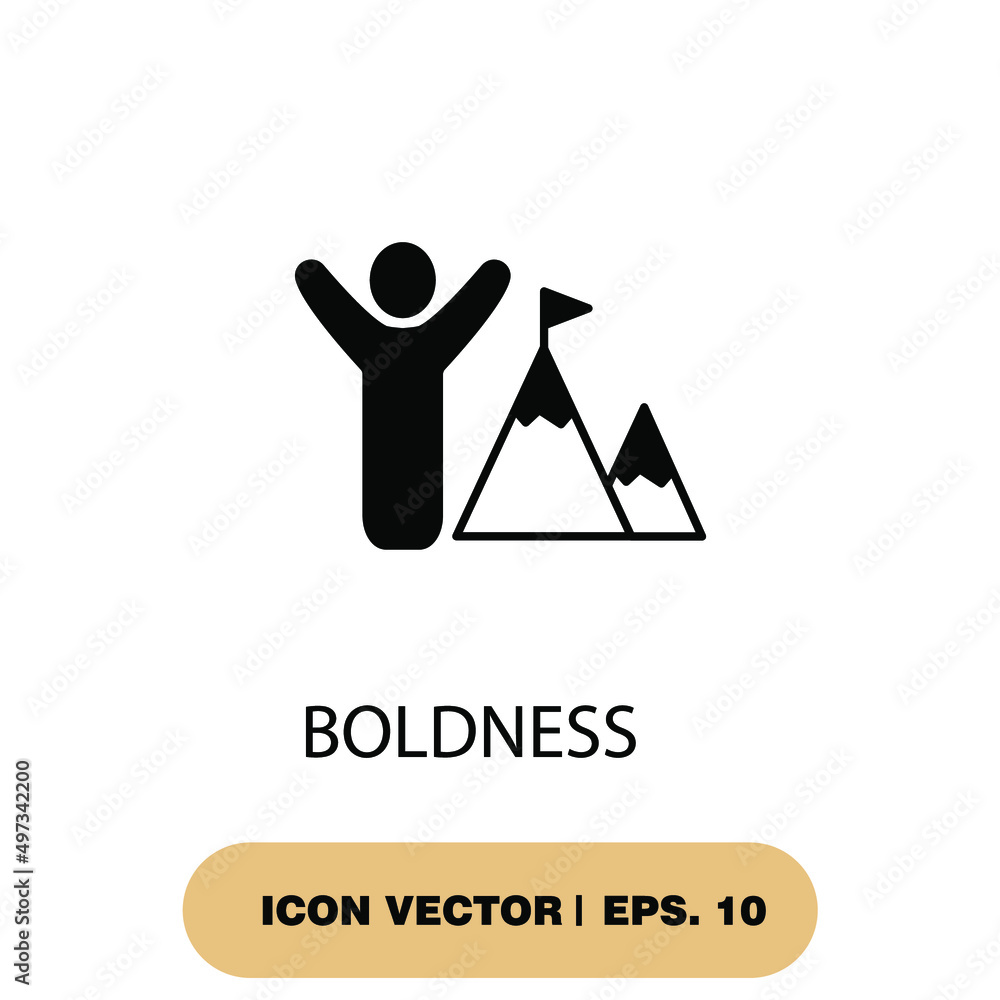 boldness icons symbol vector elements for infographic web Stock ...