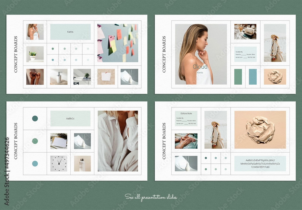 Concept Boards Presentation Layout Stock Template | Adobe Stock