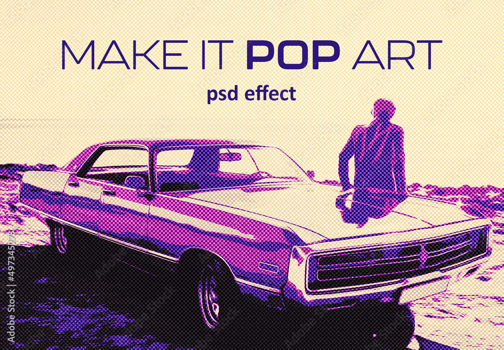 Pop Art Effect Stock Template | Adobe Stock