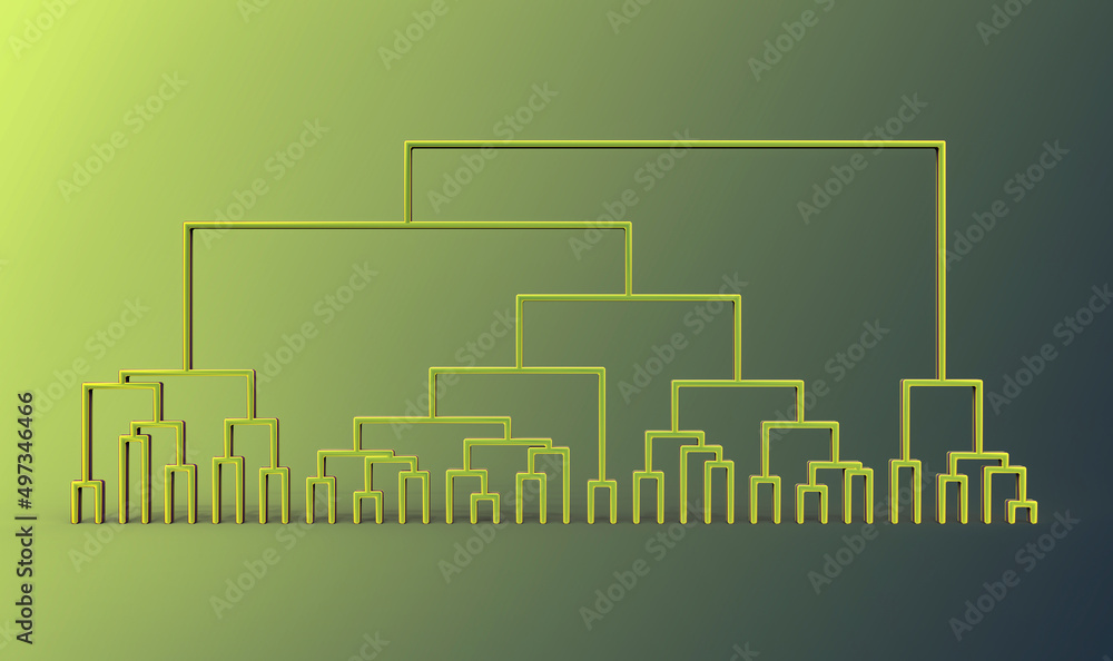 Dendrogram, a diagram representing a tree used to demonstrate results of hierarchical clustering ...