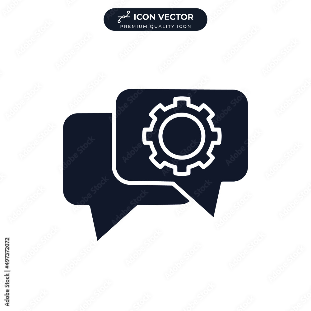 bubble chat help icon symbol template for graphic and web design ...