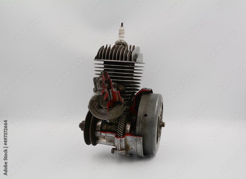 Motorbike engine how A Motorcycle Engine Works Stock Photo | Adobe Stock