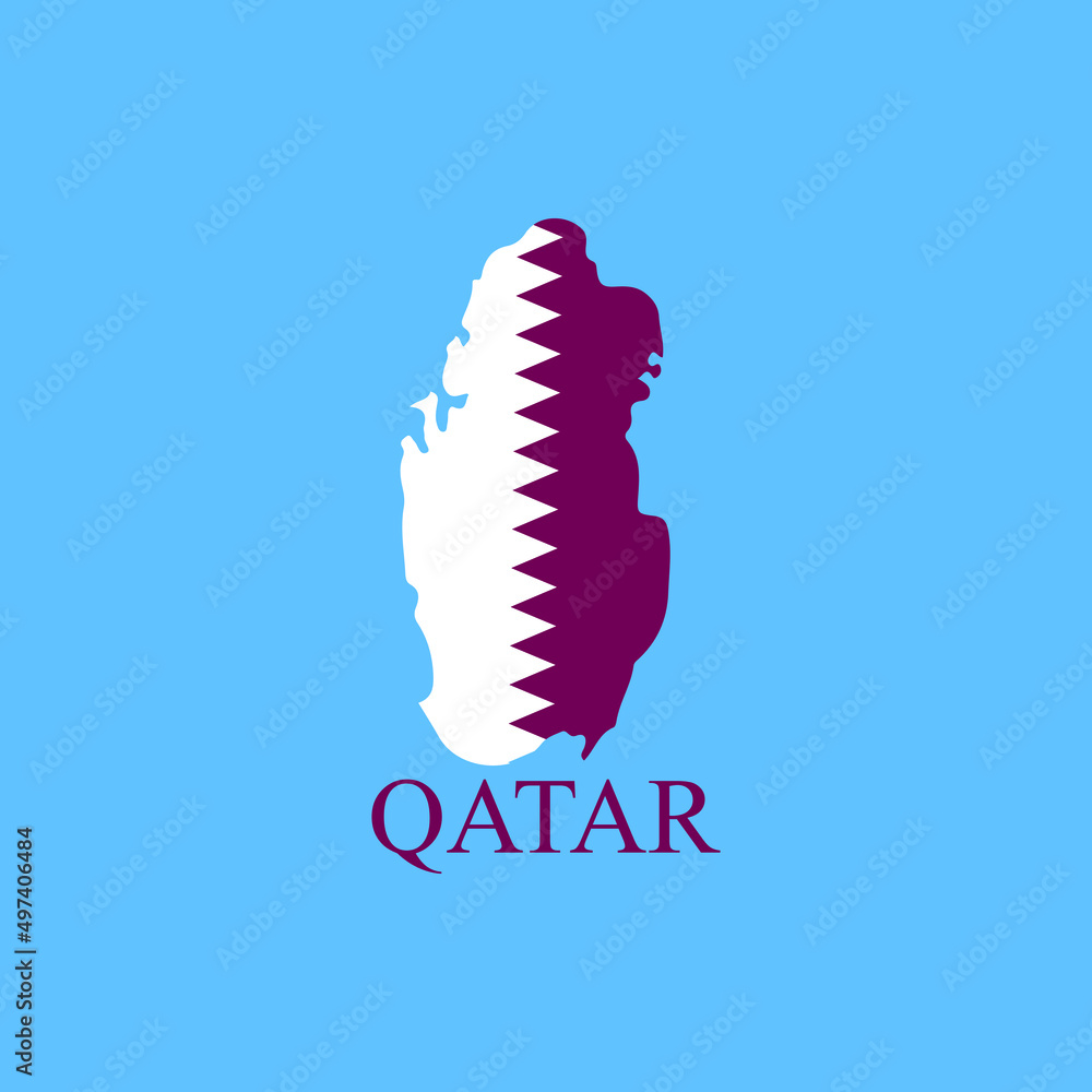 maps of qatar illustration Stock Vector | Adobe Stock
