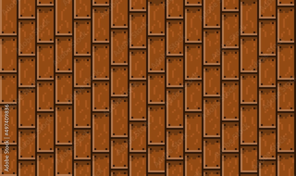 Wooden texture pixel art design with shadowing - Assets for Game ...