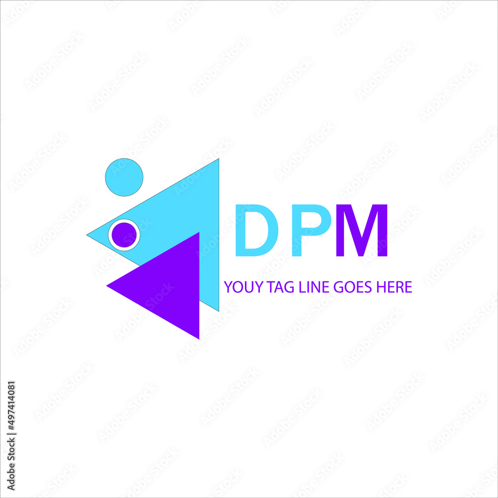 DPM letter logo creative design with vector graphic Stock Vector ...