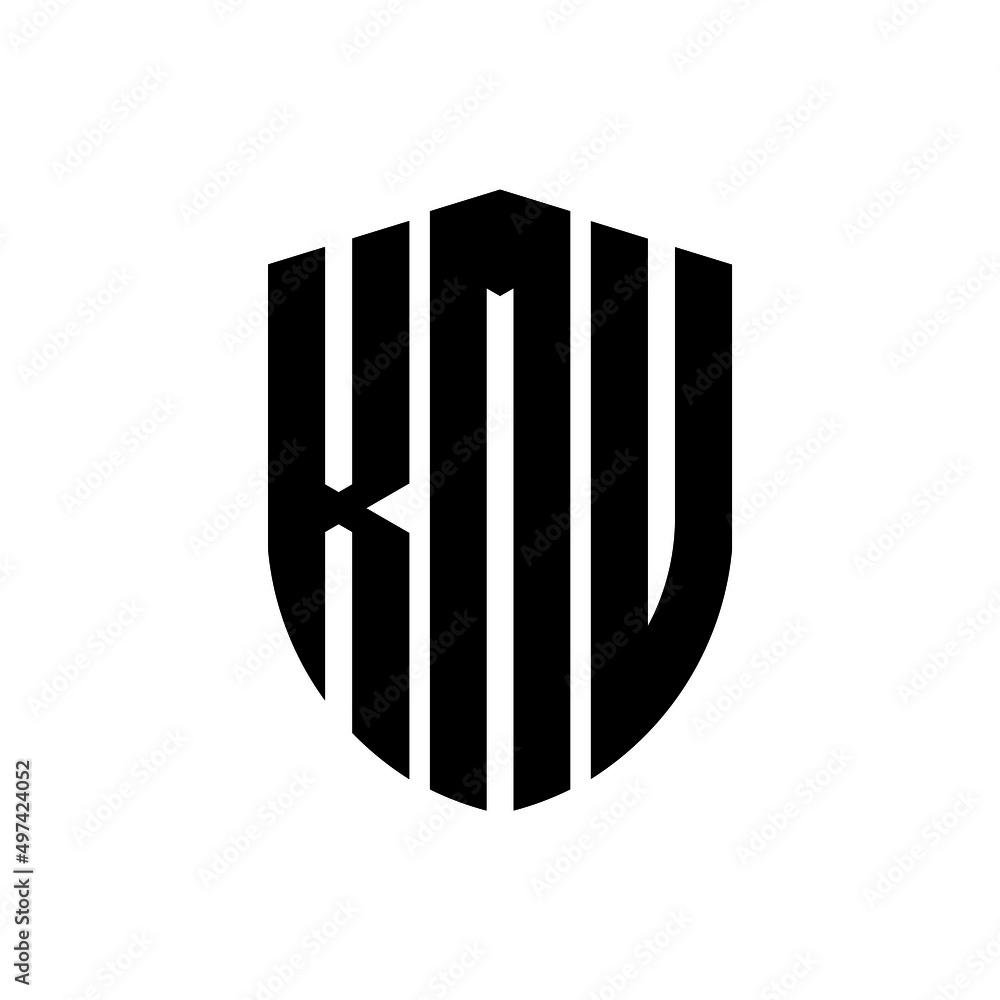 KMV letter logo design. KMV modern letter logo with black background ...
