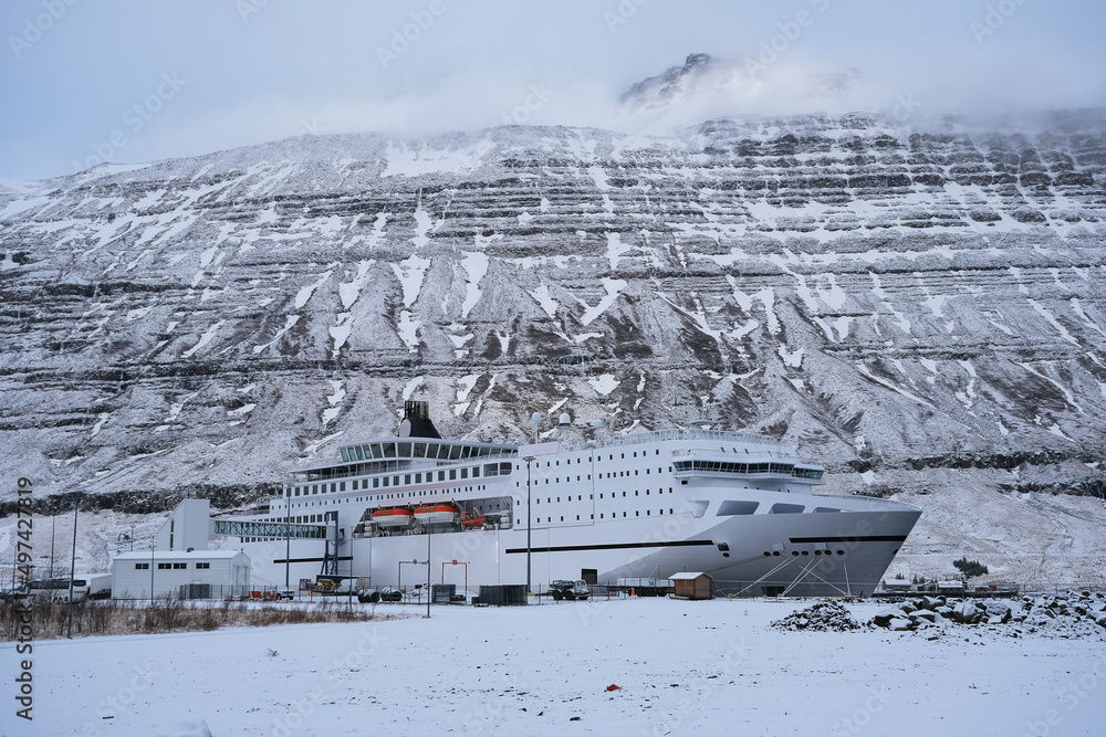 Smyril passenger and cargo roro ferry Norröna Norrona Norroena in port ...