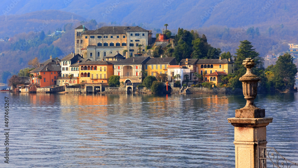Isola di Orta San Giulio, Italia, island of the orta san giulio, italy ...