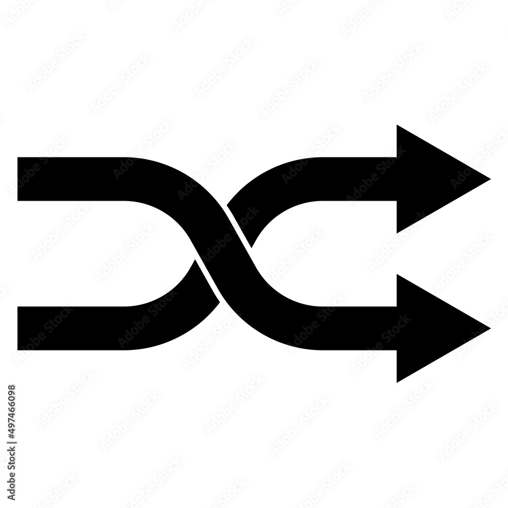 Poster alternating triangle arrow head pictogram icon – Wall Art ...