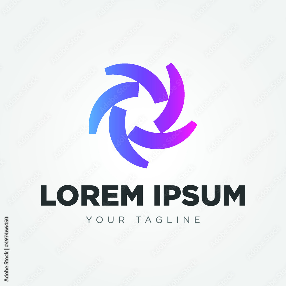 Abstract colorful star logo Illustration Colorful Gradeint Vector ...