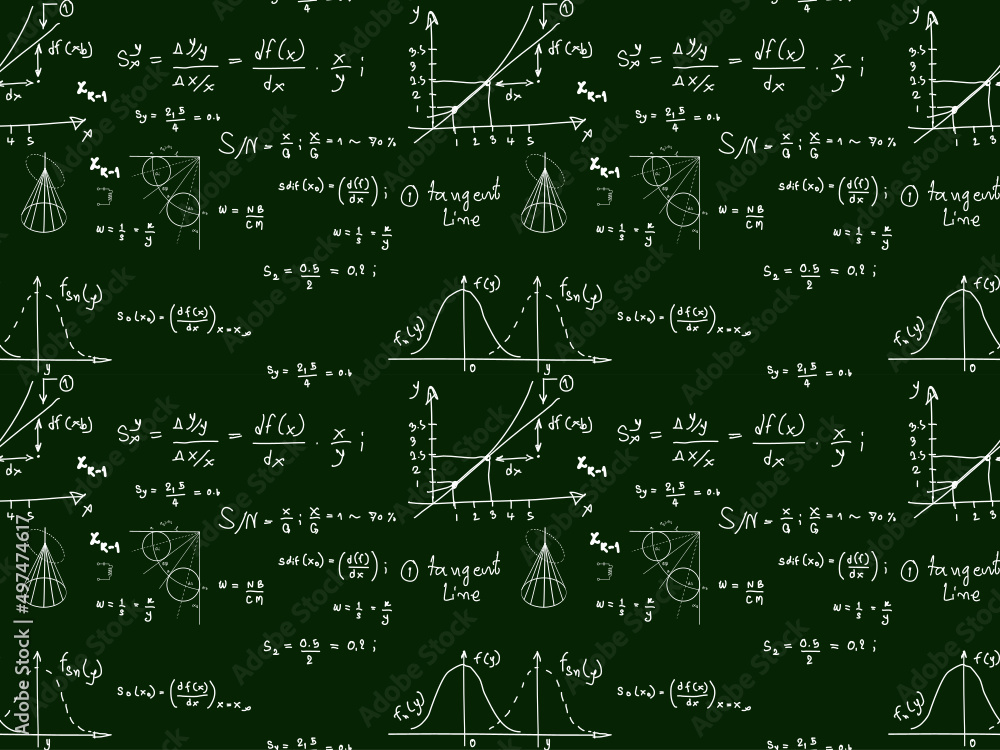 Hand drawn physic formula Science knowledge education. Chemical formula ...
