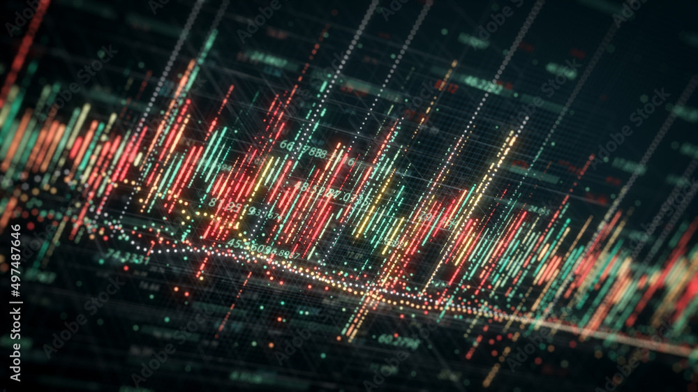 Business Stats, Market Data And Infographics Layout/ Illustration of ...