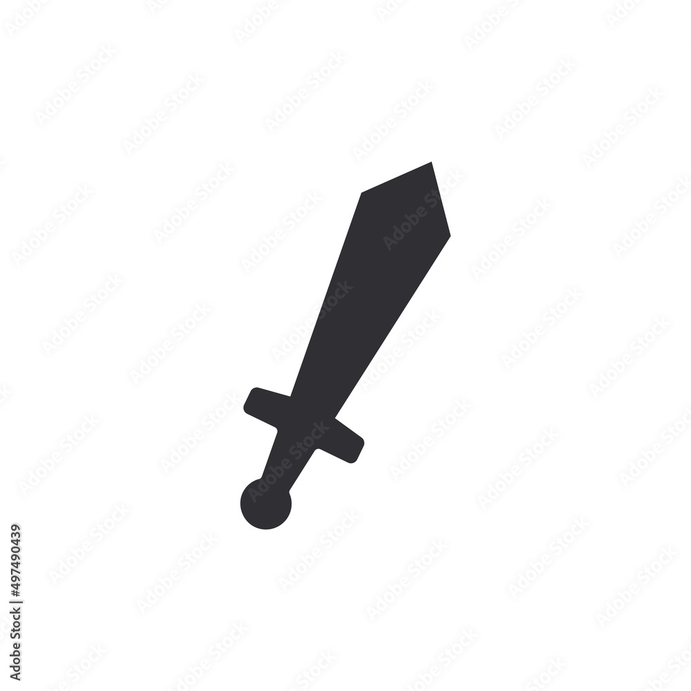 Fototapeta Sword icon. Game icon. Logo template. Medieval sword. Sword ...