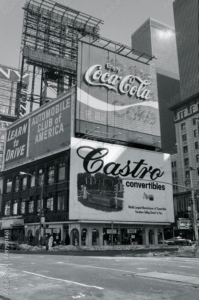 Times Square in 1978,at W47st Broadway,New York City Stock Photo ...