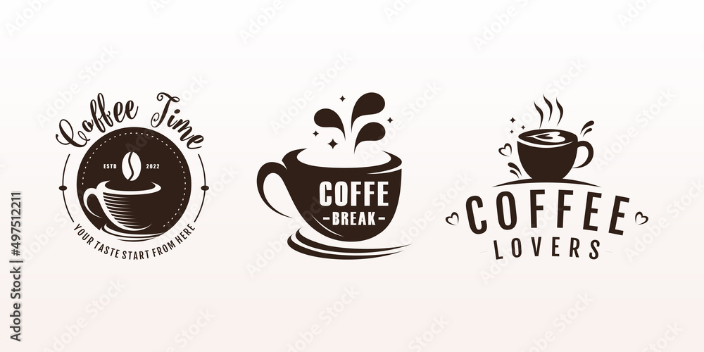 Coffee vector logo design with unique concept Premium Vector Stock ...