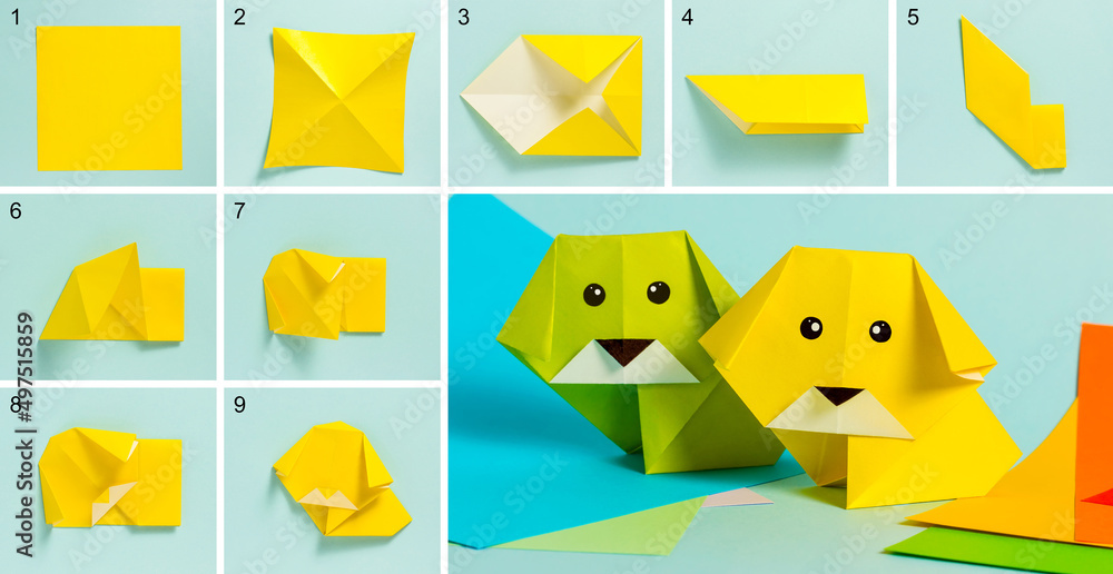 Step-by-step photo instructions on how to make a dog figurine out of ...