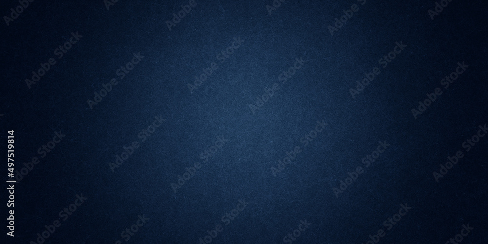 Dark blue background texture with black vignette in old vintage grunge ...
